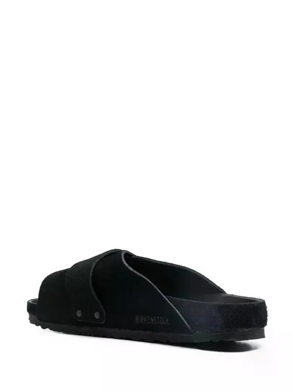 BIRKENSTOCK Kyoto Suede Sandals - Black