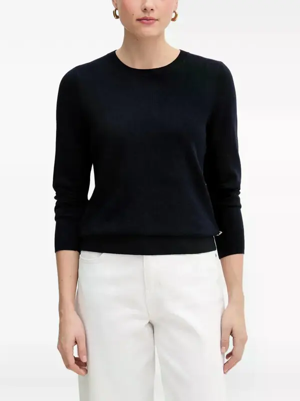 Barbour Crew Neck Long Sleeve Sweater - Blue