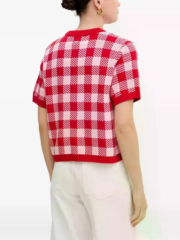 Barbour Esther Gingham Knit Top
