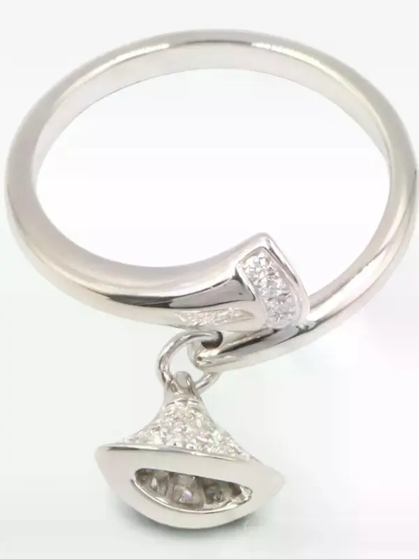 BVLGARI 18k White Gold Diamond Ring - Silver