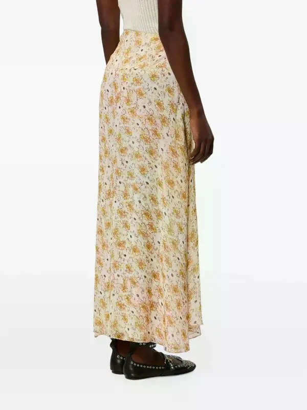 MARANT ETOILE Fran' Printed Flared Skirt