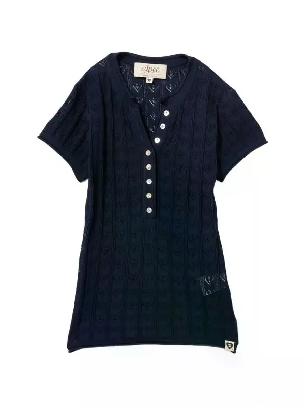 AAPE BY *A BATHING APE Apee™ A Bathing Ape® Cable-knit Top - Blue