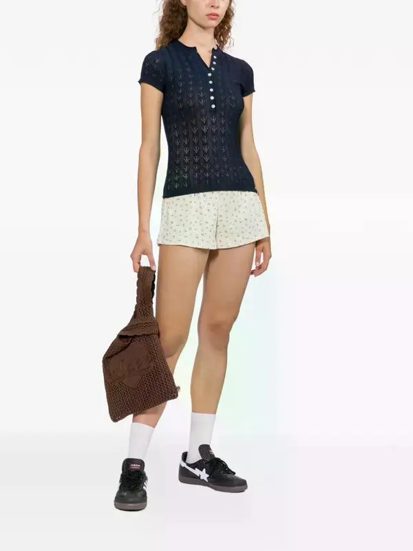 AAPE BY *A BATHING APE Cable-knit Short Sleeve Top