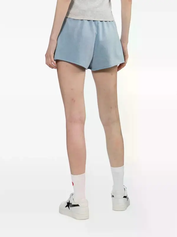 AAPE BY *A BATHING APE Logo Print Shorts - Blue