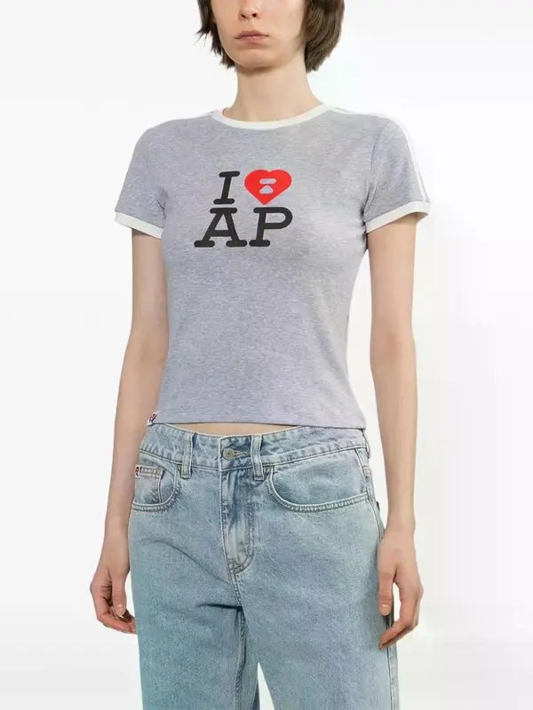 AAPE BY *A BATHING APE Printed T-shirt - Grey