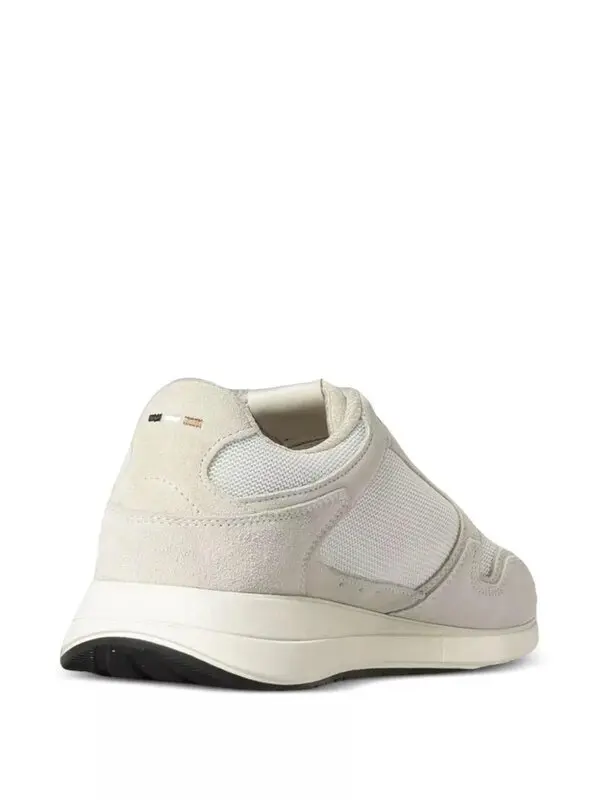 BOSS Suede Panelled Mesh Sneakers