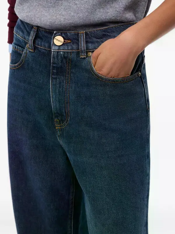 Pinko Embroidered Logo Jeans