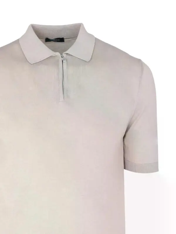 TOMBOLINI Zip-fastening Short-sleeve Polo Shirt