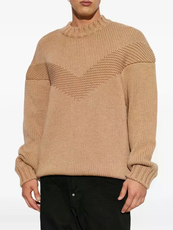 Dsquared2 Chevron Knit Mock Neck Sweater