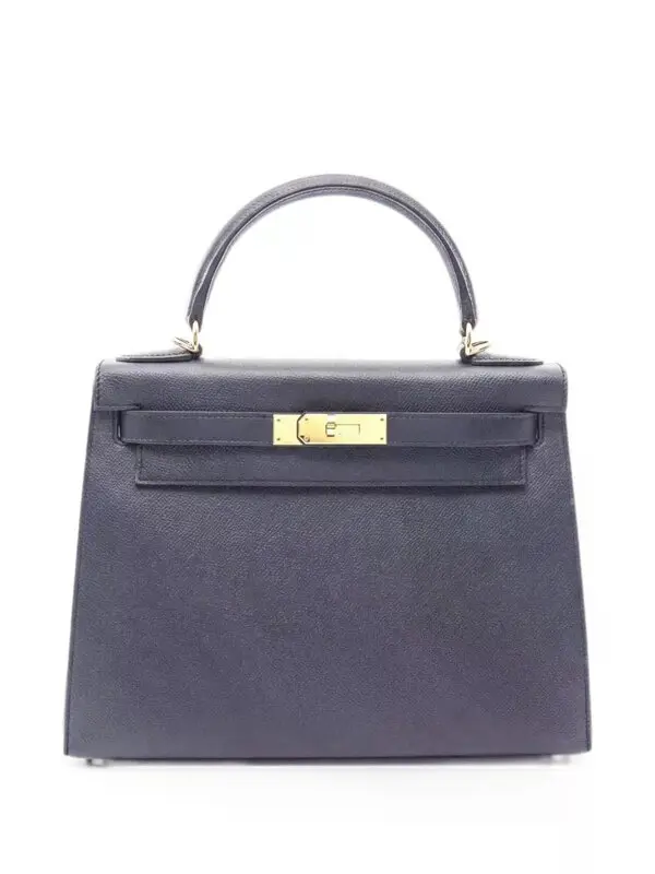 Hermès Kelly 28 Leather Tote Bag - Blue