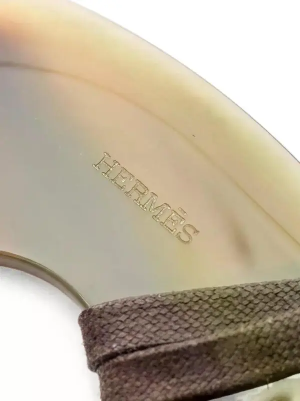 Hermès Dalva Buffalo Horn Pendant Necklace