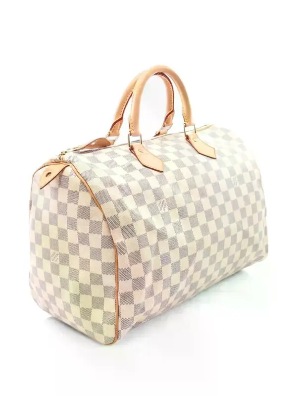 LOUIS VUITTON Speedy 35 Damier Azur Tote Bag - Neutrals