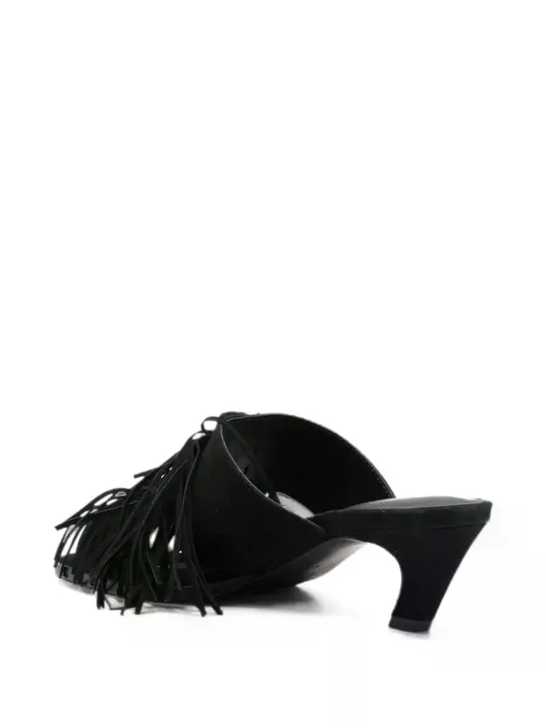 Ash Quincy Mules With Fringe Detail