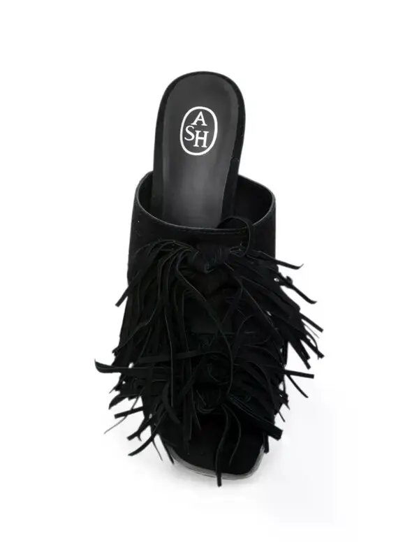 Ash Quincy Mules With Fringe Detail