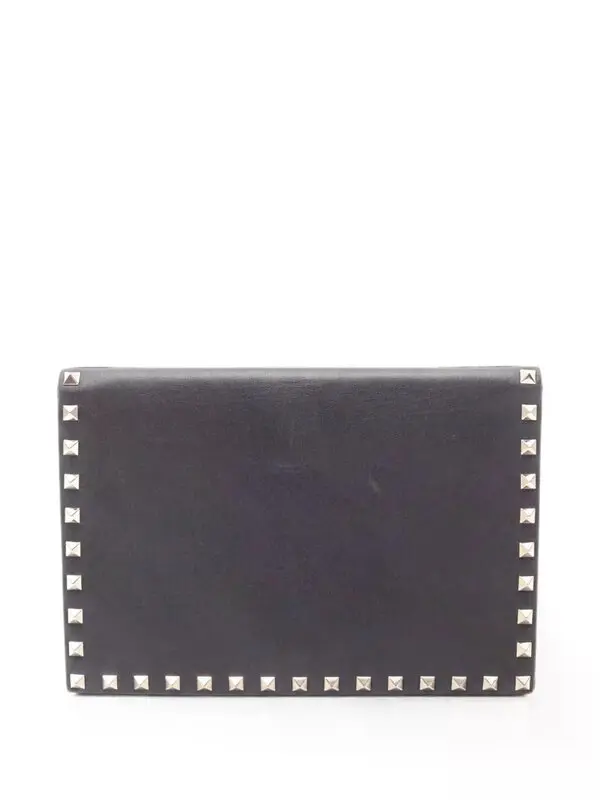 Valentino Garavani Rockstud Leather Clutch Bag