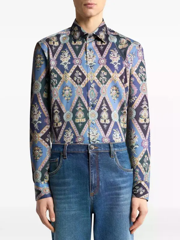 Etro Paisley-pattern Cotton Shirt