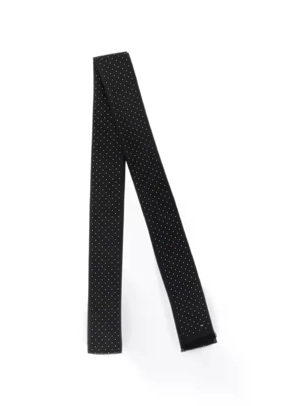 TOM FORD Polka-dot Scarf - Black