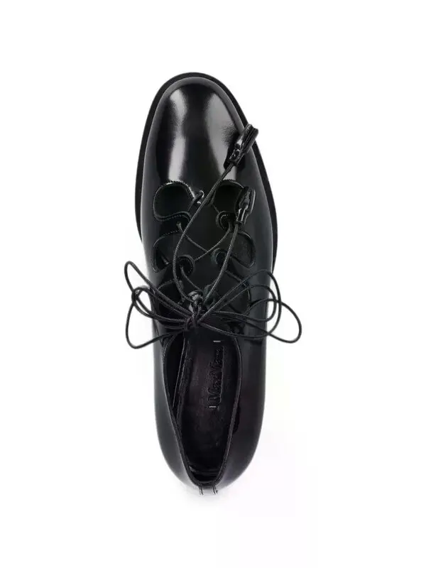 Max Mara Tassel Detail Lace-up Flat Shoes