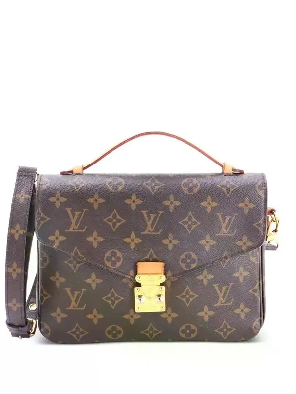 LOUIS VUITTON Monogram Canvas Pochette Metis Bag - Brown
