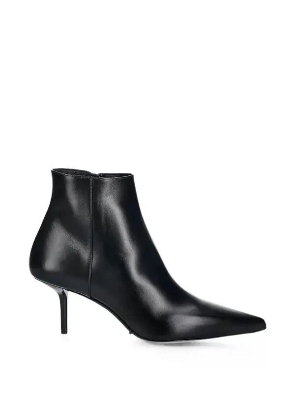 Max Mara Pointed Toe Leather Ankle Boots