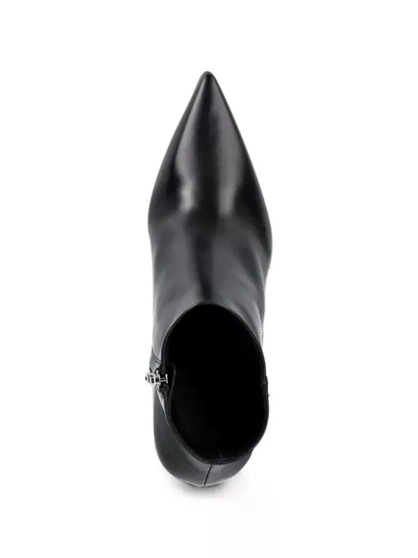 Max Mara Pointed Toe Leather Ankle Boots