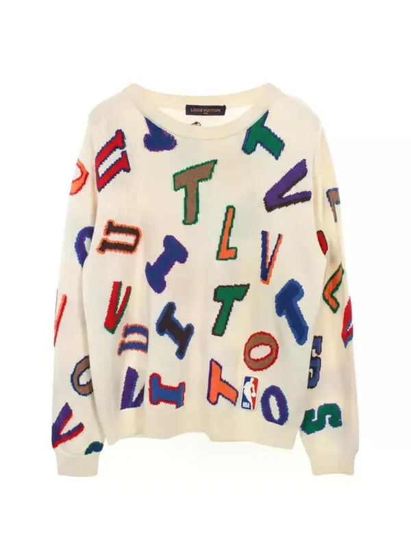 LOUIS VUITTON Nba 2010s Crewneck Sweater - Neutrals