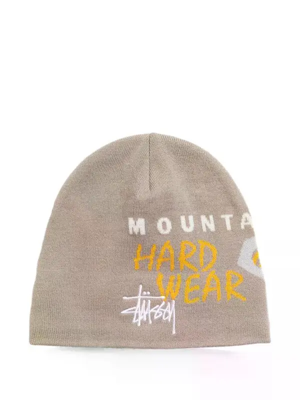 StÜssy Logo Detail Beanie - Neutrals