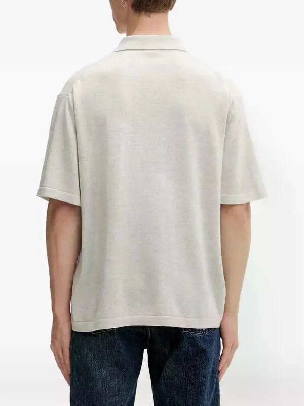 Kenzo Logo-embroidered Knitted Polo Shirt