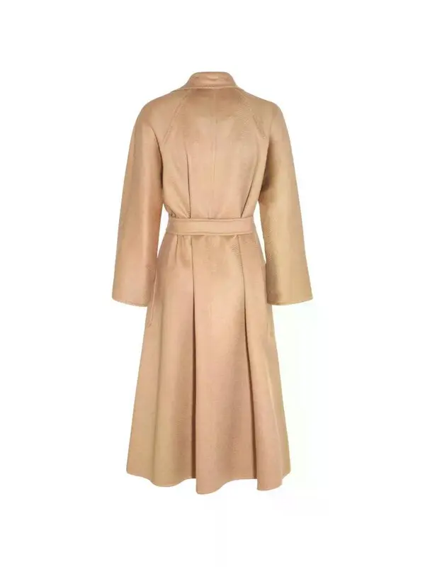 Max Mara Belted Notch-lapel Coat - Neutrals