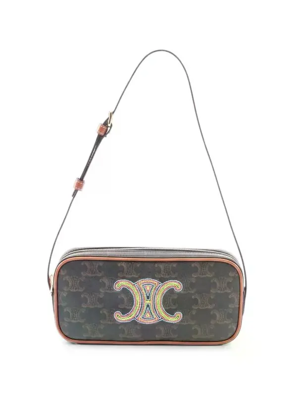 Celine Mini Cuir Triomphe Camera Bag - Brown