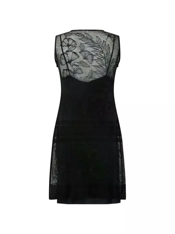 Alberta Ferretti Sleeveless Lace Mini Dress