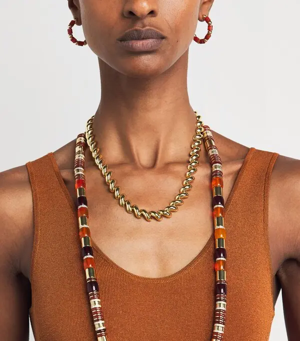 Zimmermann Scarf-detail Maxi Dress - Orange