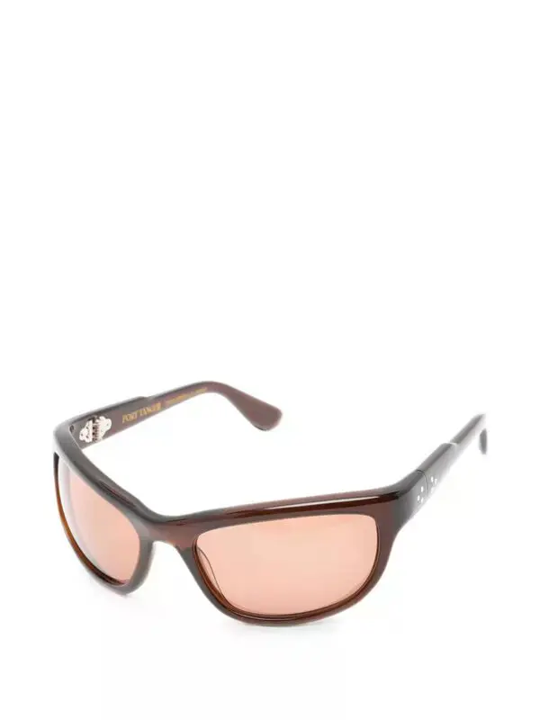 PORT TANGER Agha Rectangle-frame Sunglasses - Brown