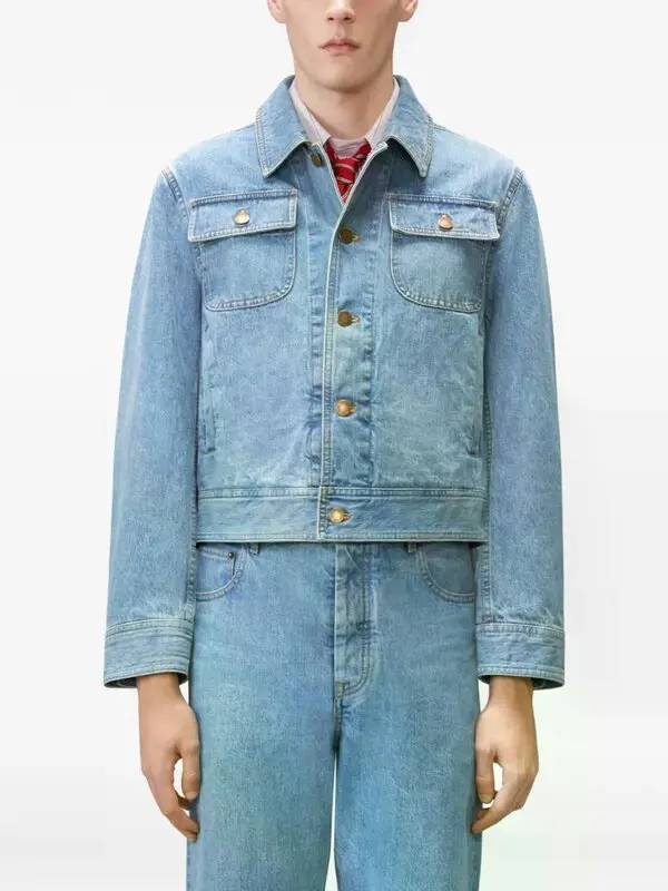 Thom Browne Selvedge Backstrap Denim Jacket
