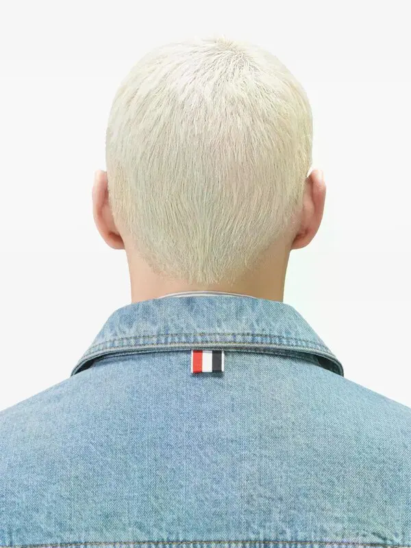 Thom Browne Selvedge Backstrap Denim Jacket - Blue