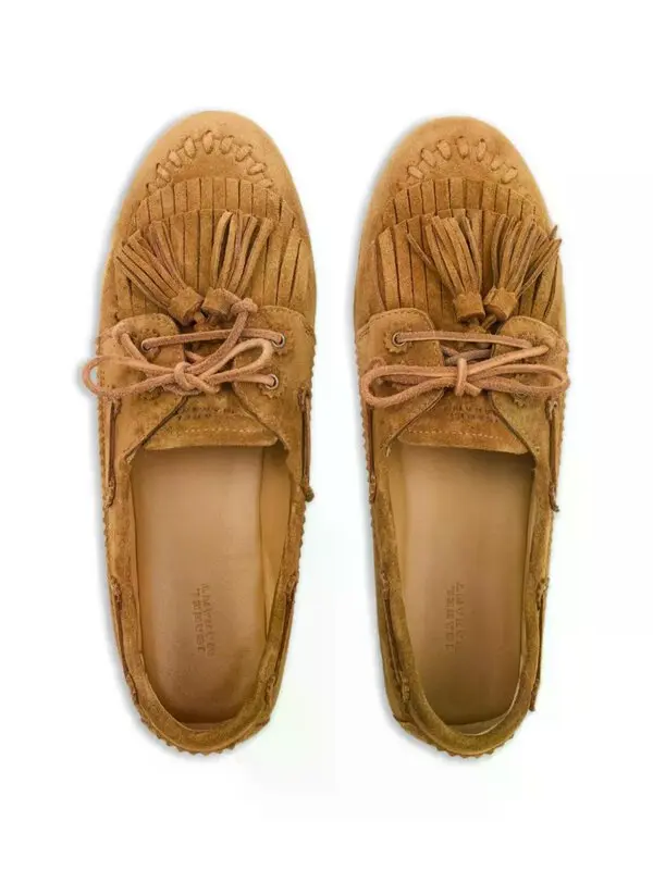 Isabel Marant Étoile Suede Loafers With Tassel Detail - Brown