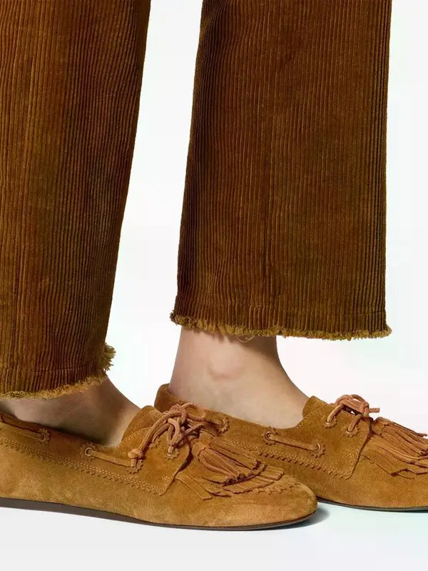 Isabel Marant Étoile Suede Loafers With Tassel Detail - Brown