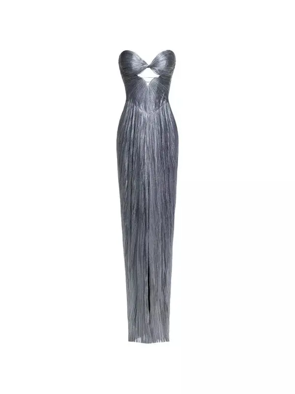 MARIA LUCIA HOHAN Stephanie Maxi Dress - Silver