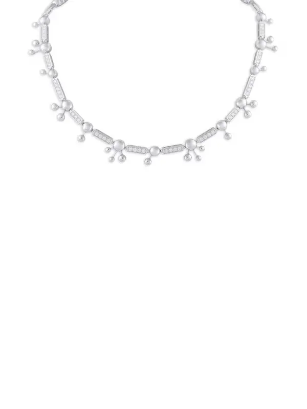 BVLGARI Astrale 18k White Gold Diamond Necklace - Silver