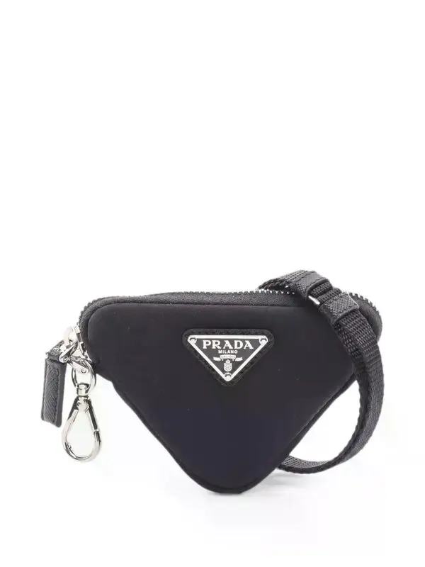 Prada Tessuto Triangle Pouch - Black