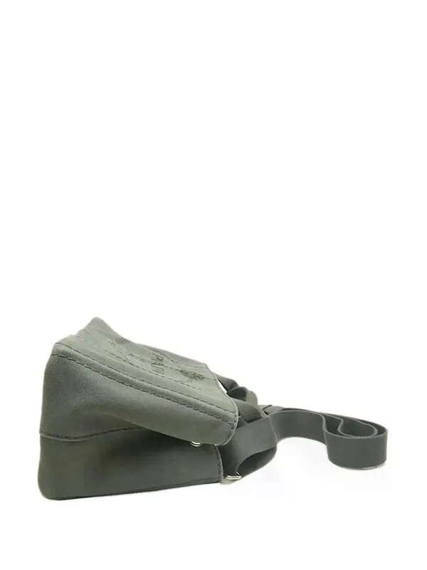 Prada Small Canvas Logo Satchel - Grey