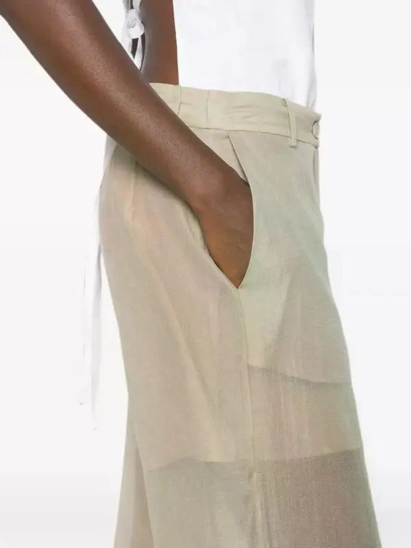 Sú Sheer Panel Wide-leg Trousers