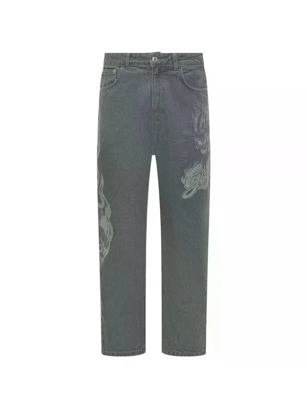 Gcds Flame Detail Jeans