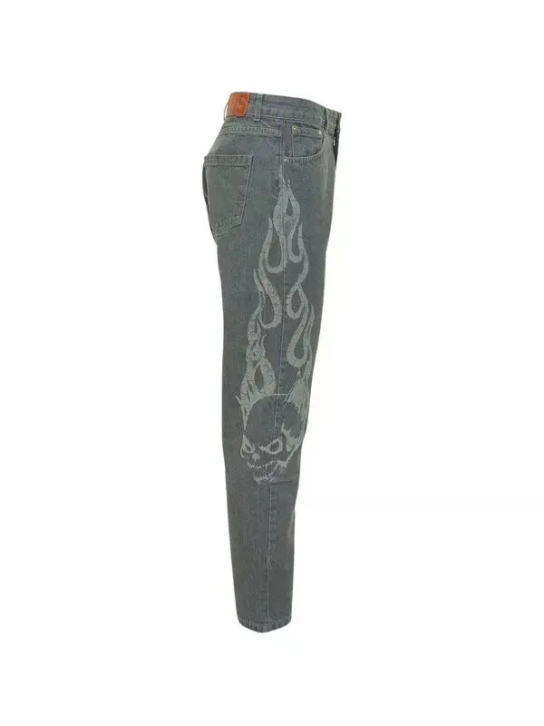 Gcds Flame Detail Jeans