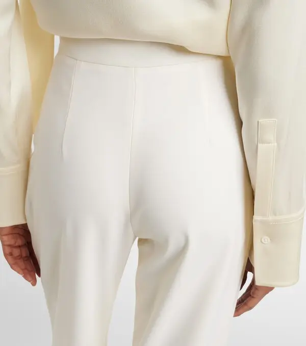 Costarellos Daline Wool-blend Flared Trousers