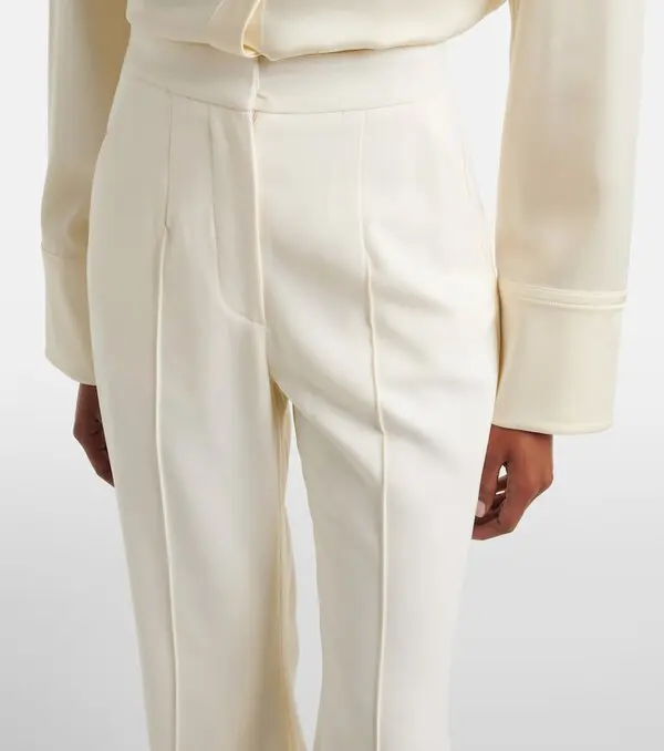 Costarellos Daline Wool-blend Flared Trousers