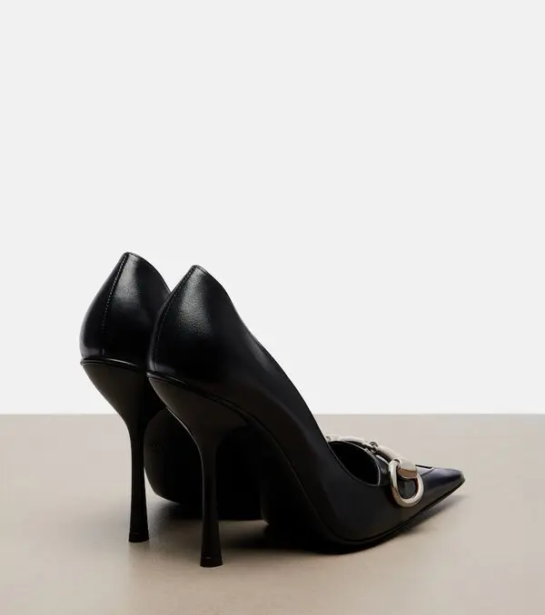 Gucci Boulevard Horsebit Leather Pumps