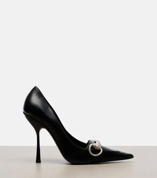 Gucci Boulevard Horsebit Leather Pumps