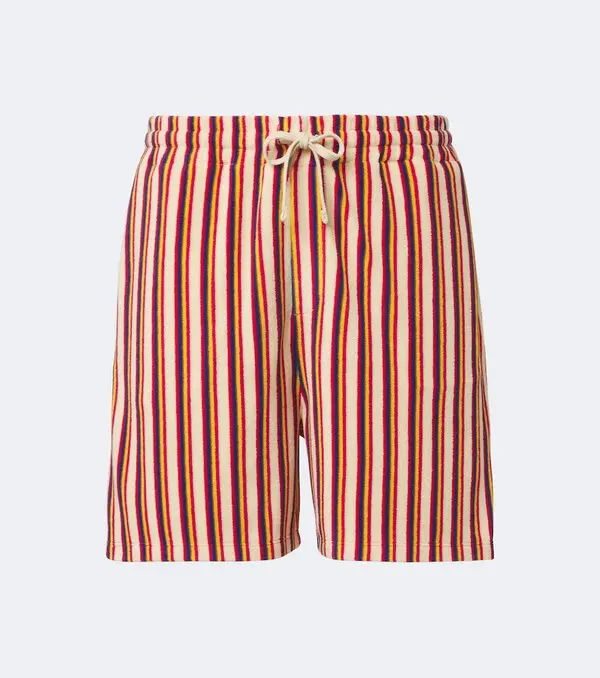 Valentino Garavani Striped Terry Drawstring Shorts