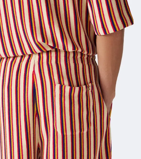 Valentino Garavani Striped Terry Drawstring Shorts